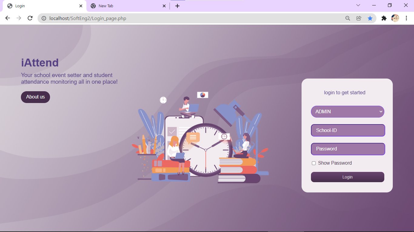 iAttend - School Event Attendance Monitoring System using HTML + CSS by ... iAttend - School Event Attendance Monitoring System using HTML + CSS by ...