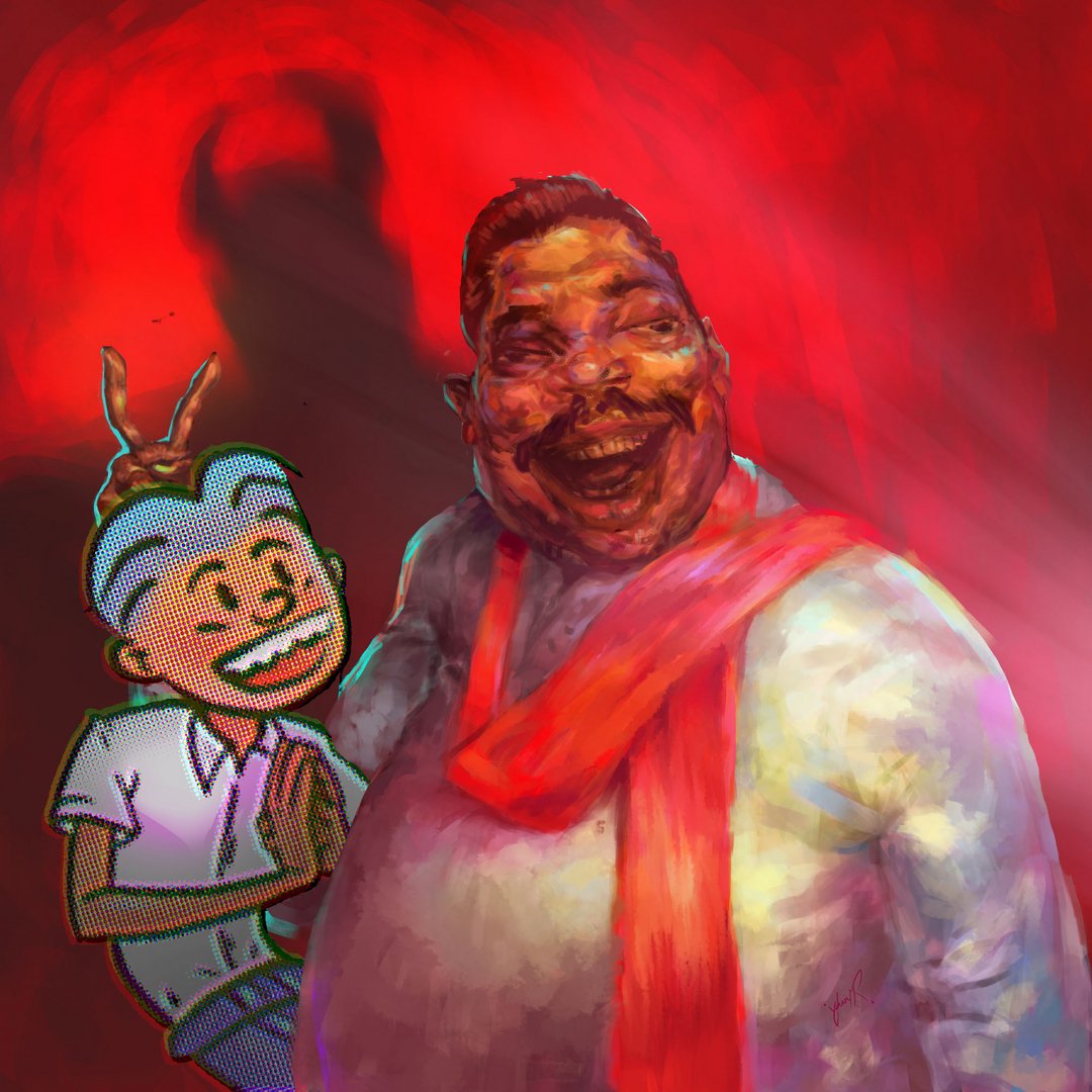 Mahinda Rajapakse and Sri Lankan cartoon charcter Gaja-man by Yohan ...