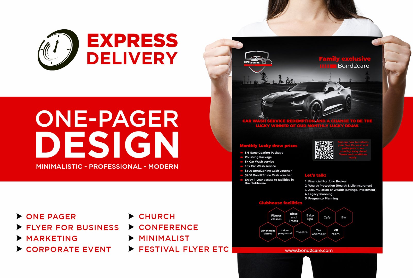 I will make a professional one pager flyer design for your business by ...