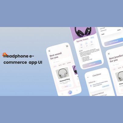 Headphone e-commerce app UI design by AlexMatei - on Twine.