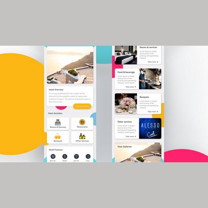 Hotel Reservation UI Design by Nazarabbas - on Twine.