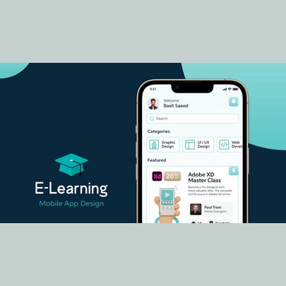 E-Learning Mobile App UI Design by Basit Saeed - on Twine.